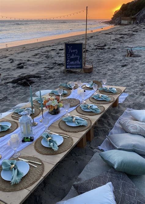 Beach Dinner Party Beach Dinner Beach Dinner Parties Beach Theme