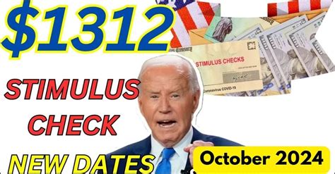 1312 Stimulus October 2024 Check Eligibility Payment Date Status