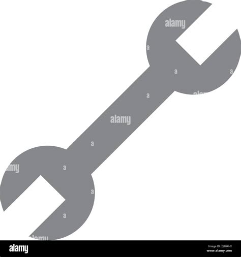 Simple Spanner Icon Setting Icon Editable Vector Stock Vector Image