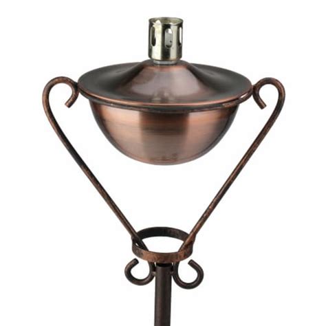 Dak 61 Brushed Copper Half Moon Oil Lamp Outdoor Patio Torch 1 0000