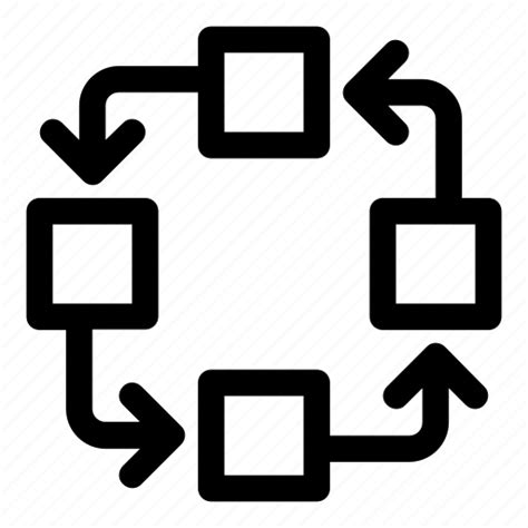 Algorithm Circuit Counterclock Wise Cycle Diagram Flow Chart Instructions Icon