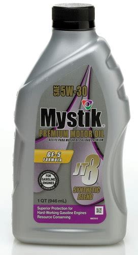 Mystik Jt 8 Synthetic Blend Super Heavy Duty Engine Oil 5w 30 1 Quart