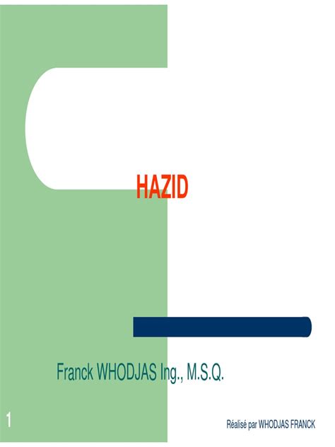 Hazid Hazop Pdf