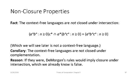 Chapter 3 Contextfree Grammars Pushdown Store Automata Properties