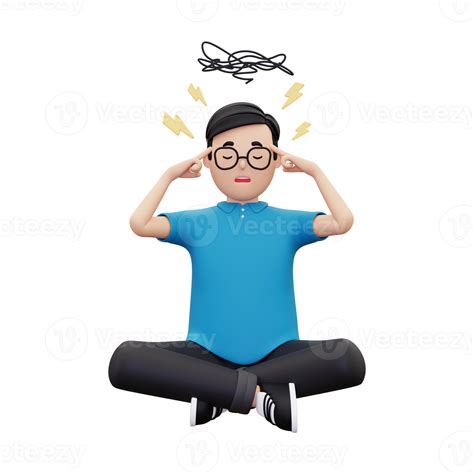 3d Man Is Having Trouble Illustration 10872257 Png