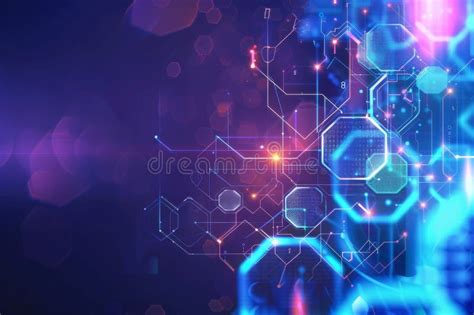 Abstract Digital Hexagonal Structure Background Portraying Intricate Data Connections And