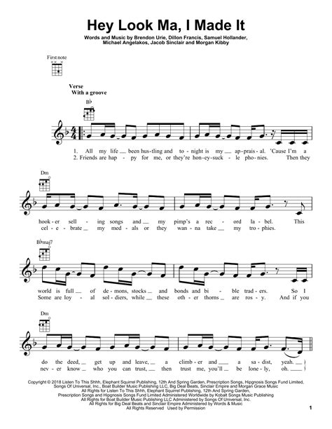 Hey Look Ma I Made It By Panic At The Disco Ukulele Guitar Instructor