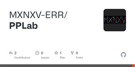 GitHub MXNXV ERR PPLab