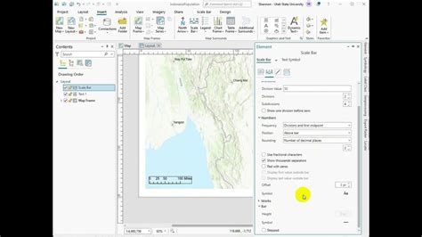 Finessing Scale Bars In Arcgis Pro Youtube