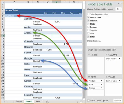 how to put months in order in excel pivot table design talk