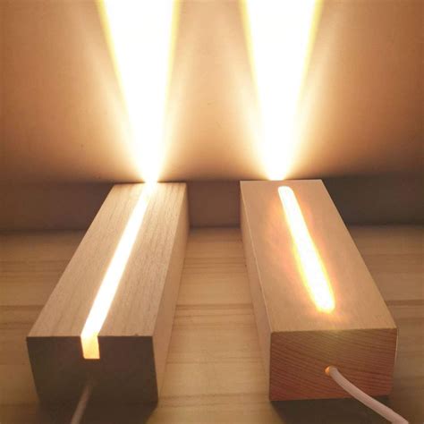 6 Inch Rectangle Display Pedestal Rectangle Led Lights Display Base