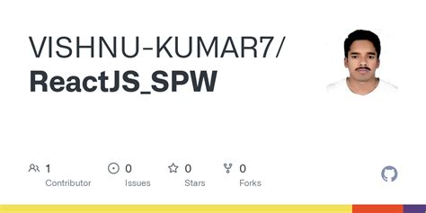 github vishnu kumar7 reactjs spw