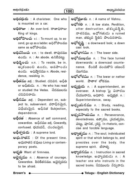 Browns Telugu English Dictionary Descargar Gratis Pdf Indian Religious Texts Hindu Texts