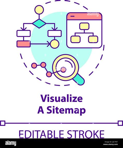Visualize Sitemap Concept Icon Stock Vector Image Art Alamy