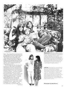 Robert Lamm With Julie Nini And Their Daughter Sacha October 1978