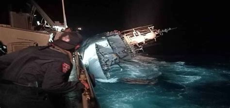 Thai Navy Ship Sinks With Over Sailors Still In Water