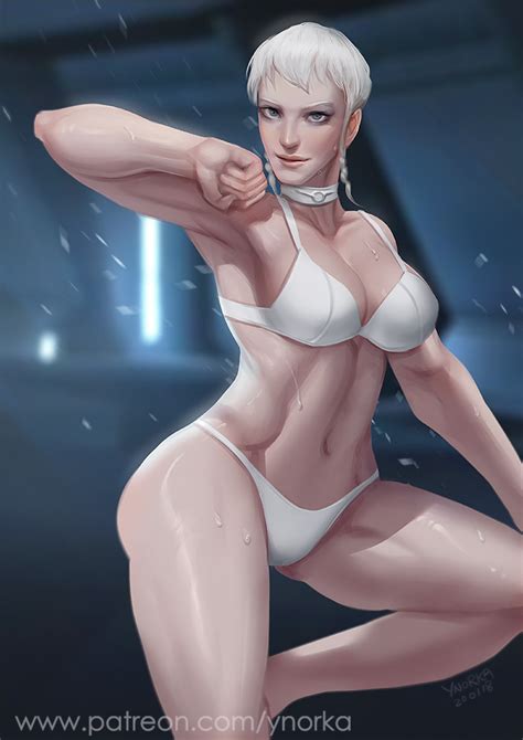 Rule 34 Abs Athletic Female Bikini Blue Eyes Brianna Star Wars