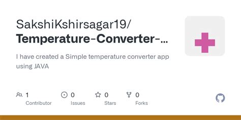 github sakshikshirsagar19 temperature converter using java i have