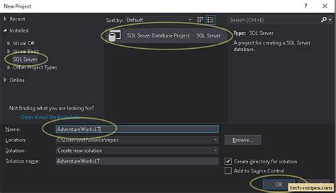 How To Create Sql Server Database Project In Visual Studio