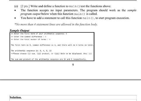 Solved Given The Arithmetic Sequence Formula An A N D Chegg
