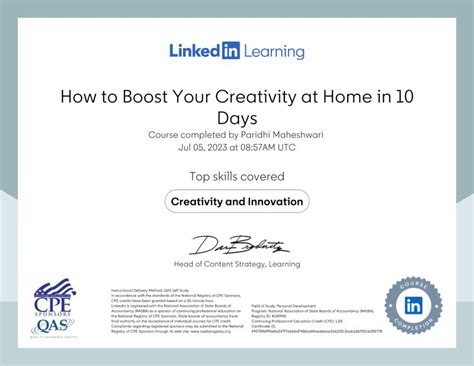 paridhi maheshwari on linkedin certificate of completion