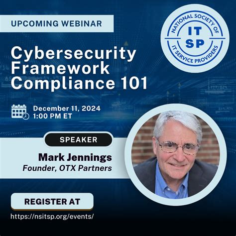 Cybersecurity Framework Compliance 101 National Society Of It Service