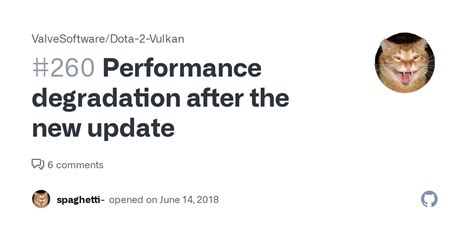 Performance Degradation After The New Update Issue