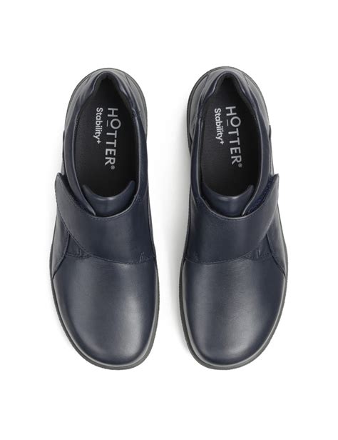 Sugar Ii Wide Fit Leather Riptape Boat Shoes Hotter Mands