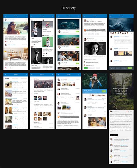 hexagon mobile ui kit free psd sample ui on behance