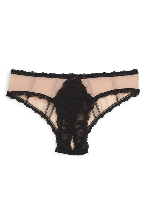 Hanky Panky Nude Illusion Open Gusset Panties Nordstrom