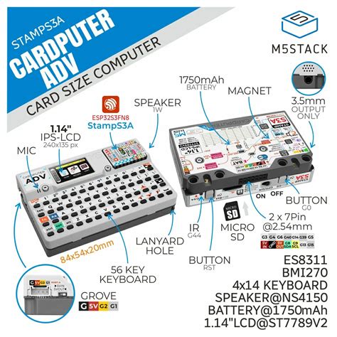 M5stack Cardputer Adv Your Pocket Sized Powerhouse For C