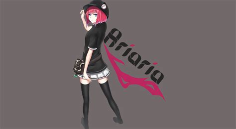 Anime Girl Hair Blue Skirt Wallpaper Coolwallpapersme