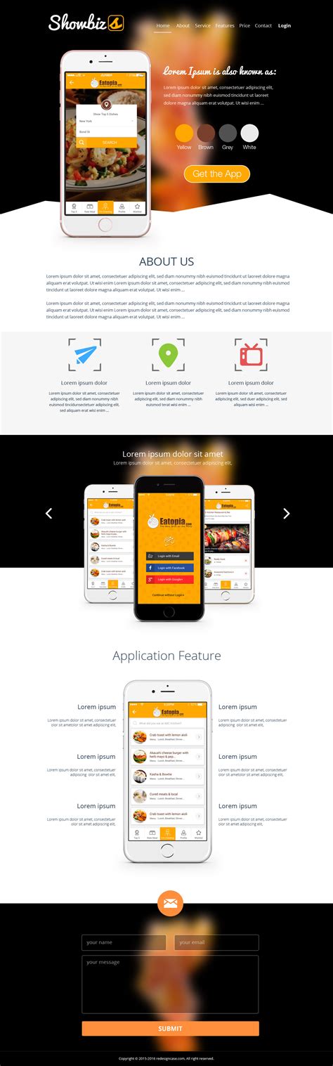 Responsive Mobile App Landing Page Template