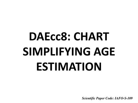 Pdf Daecc8 Chart Simplifying Age Estimation