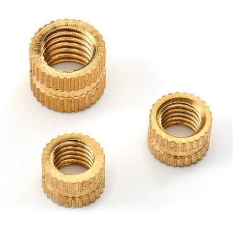 Knurling Threaded Insert Nut Brass Insert Nut M2 M3 M4 Thread Bolt Nut