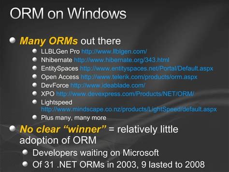 Entity Framework Overview PPT