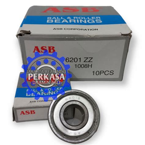 Jual BEARING 6201 ZZ 6201ZZ TUTUP BESI MERK ASB Jakarta Barat