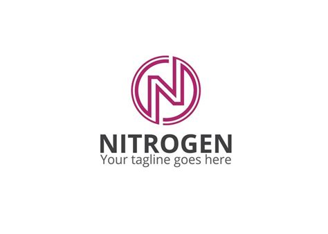 Nitrogen N Letter Logo A Branding And Logo Template By Xpertgraphicd In