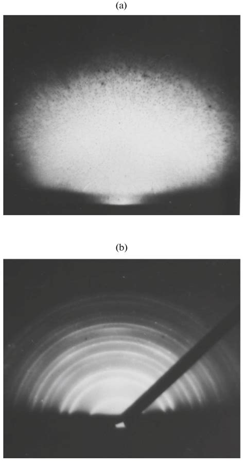 Electron Diffraction Patterns Of The A Internal And B External Download Scientific Diagram
