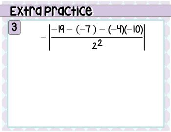 Order Of Operations Absolute Value Exponents Notes FOLDABLE GOOGLE Slides