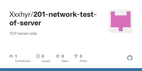 Github Xxxhyr201 Network Test Of Server Tcp Server Side