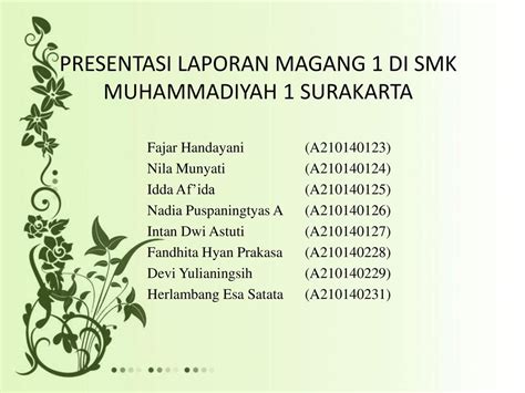 Detail Contoh Ppt Laporan Pkl Mahasiswa Koleksi Nomer 6