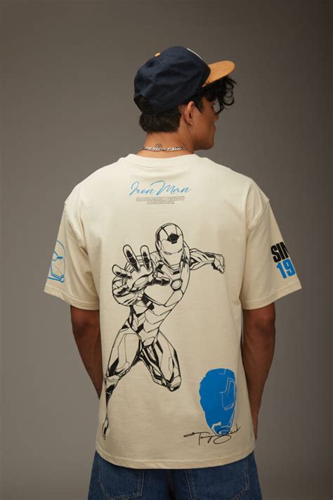Signature Iron Man Oversized T Shirt Bonkers Corner