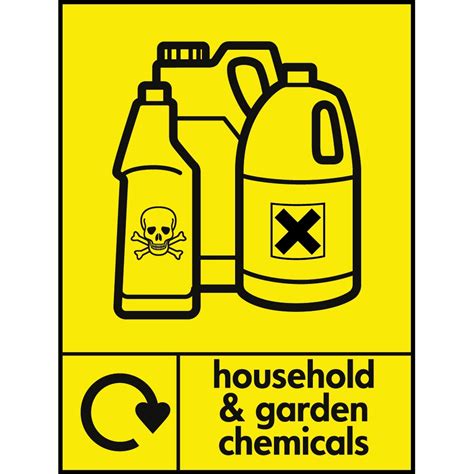 Household And Garden Chemicals Waste Signs From Key Signs Uk
