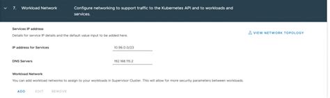 Vsphere With Tanzu Vcenter Server Network Configuration Overview