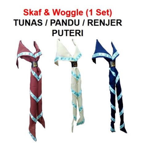 Skaf Tunas Pandu Renjer Puteri And Woggle 1 Set Persatuan Pandu Puteri