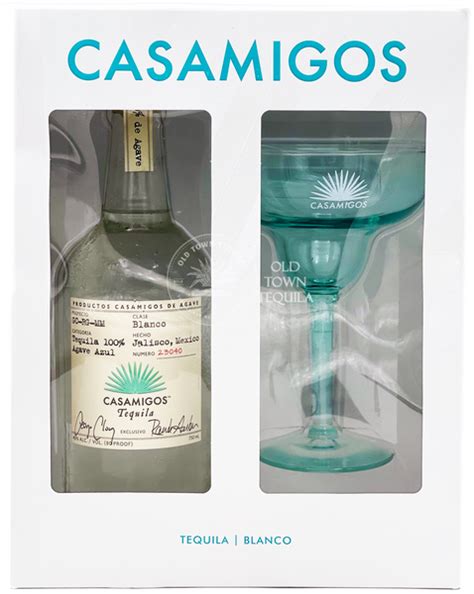 Casamigos Tequila Blanco T Set With Margarita Glass Old Town Tequila