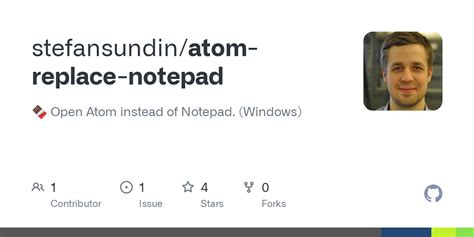 Github Stefansundinatom Replace Notepad Chocolatebar Open Atom