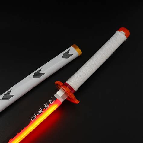 Led Battle Ready Rengoku Nichirin Katana Demon Slayer Merchsensei