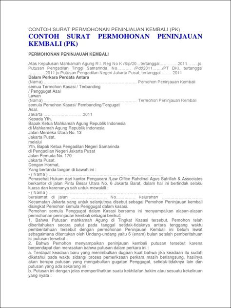 Contoh Surat Permohonan Peninjauan Kembali Pajak Surat Lamaran Kerja